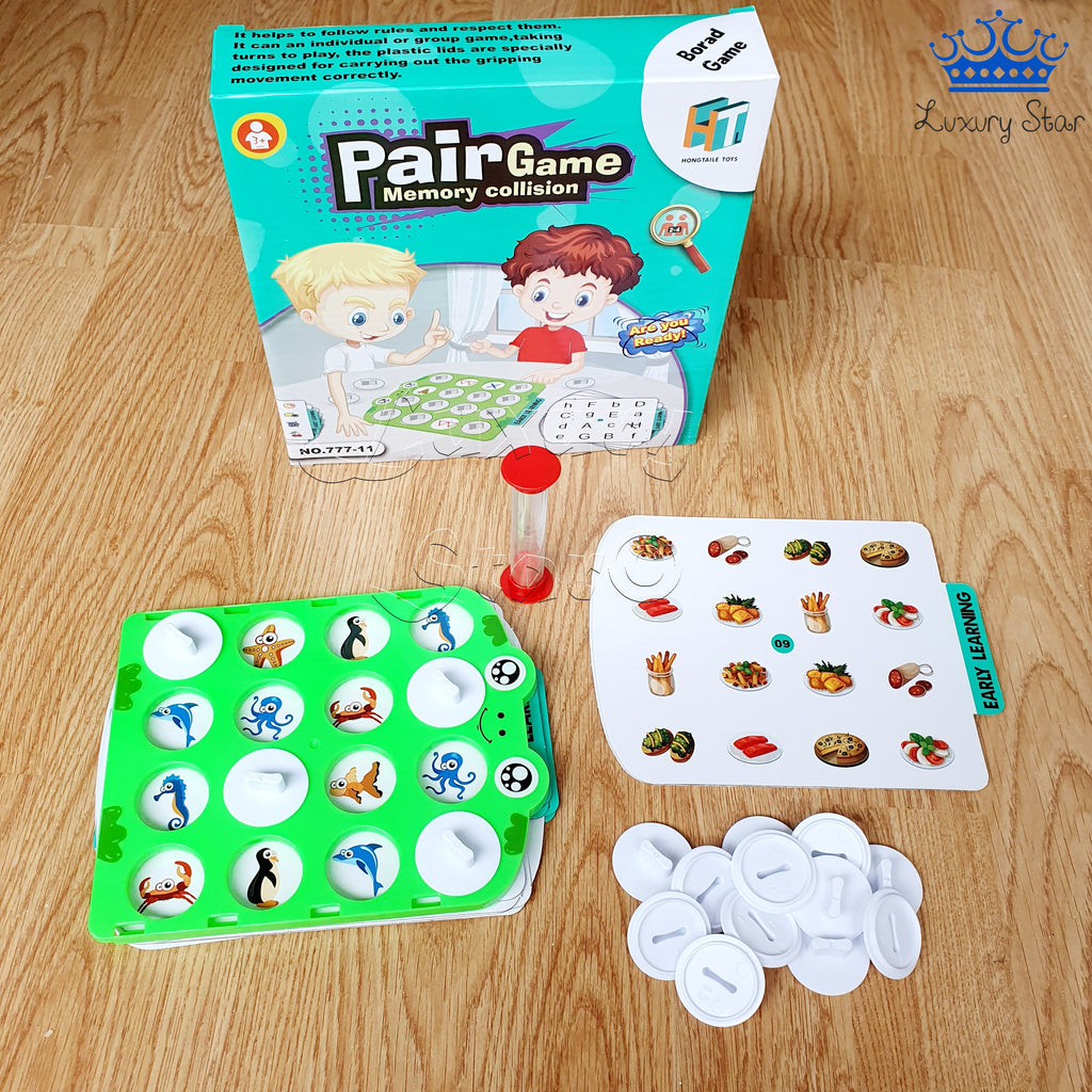 Juego Pares + Tarjetas Memoria Tiempo Aprende Pair Game – Cube Star