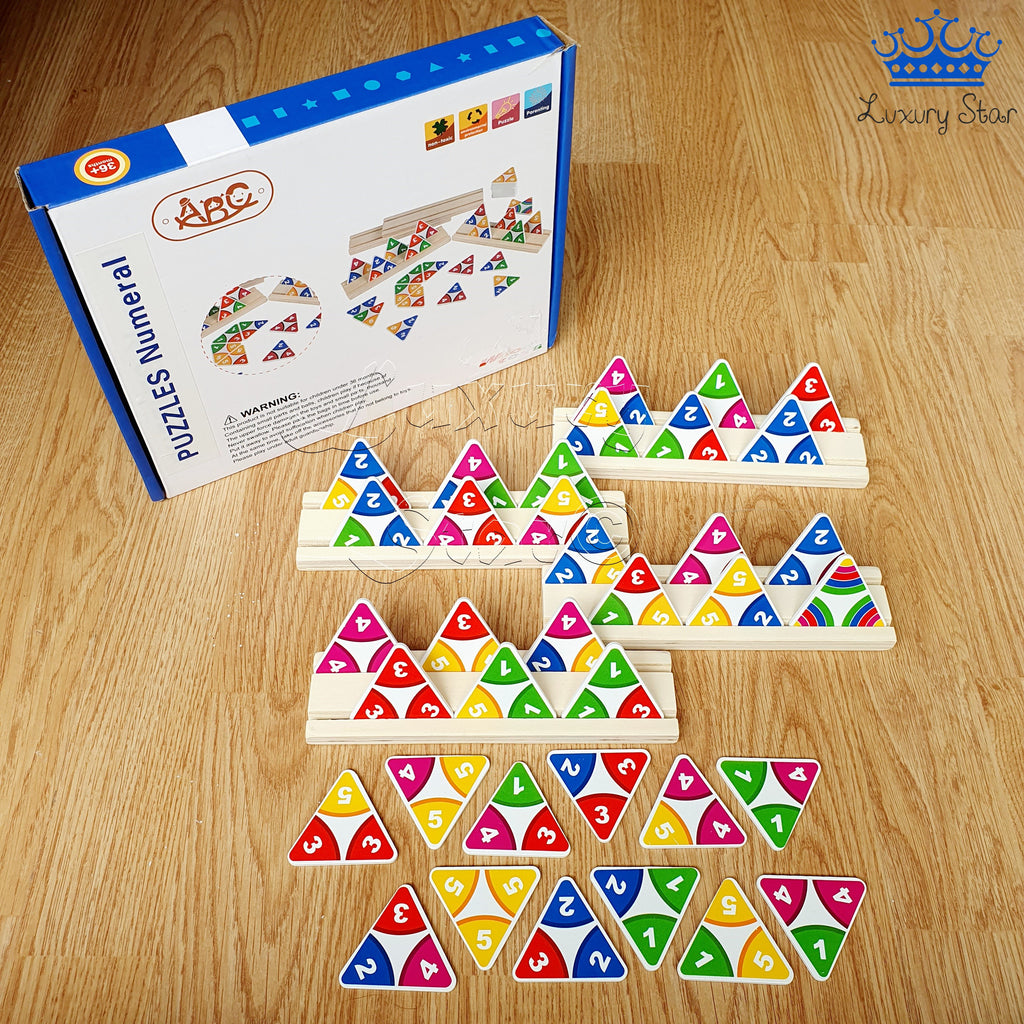 Tri Domino Triangular Madera Familia Juego Mesa Amigos – Cube Star