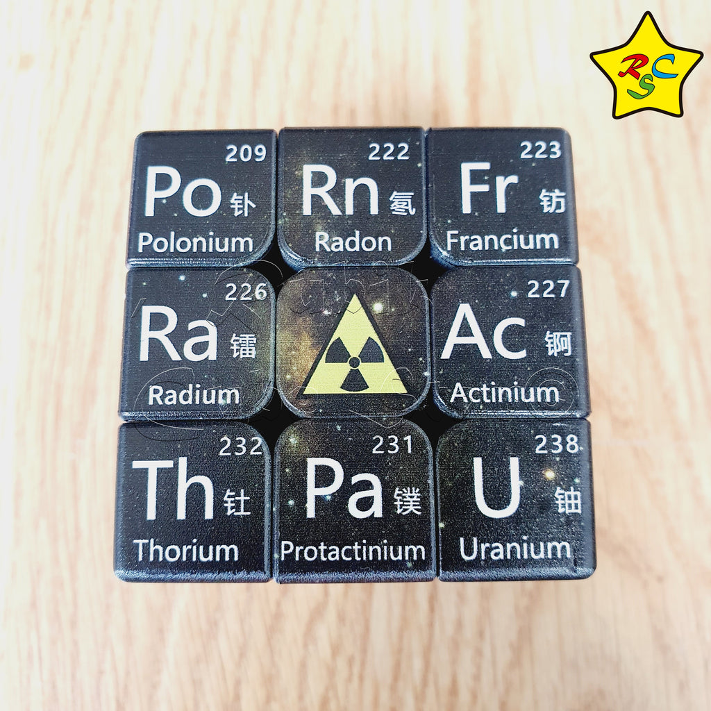 Cubo 3x3 Tabla Periodica Elementos Quimicos Oscuro – Cube Star