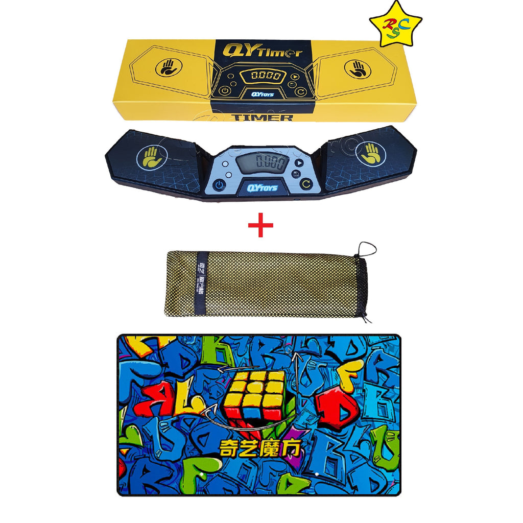 Pack Timer + Tapete Cubo Qiyi Speedcube Mat Premium – Cube Star
